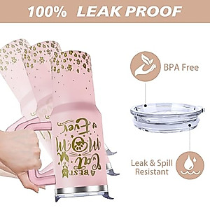 Mindunm 40 oz Cute Cat Tumbler with Handle and Straw Lid cat gifts for cat lovers for Women Double Insulated Cup Travel Coffee Mug