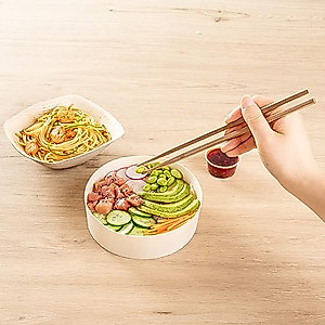 Restaurantware Bambuddha 9.5 Inch To Go Chopsticks 100 Durable Bamboo Chopsticks - With Paper Band Brown Bamboo Premium Chopsticks For All Kinds Of Foods Ideal For Cafes And Restaurants