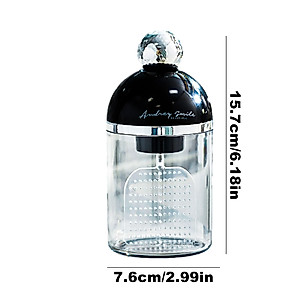 awakentti Soap Dispenser Bathroom, Electric Automatic Soap Dispense, Bathroom Counter Top Decorative Foam Soap Dispense for Liquid Soap, Shampoo, Body Wash (Black)