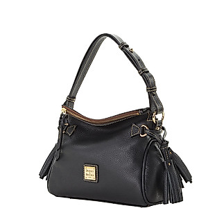 Dooney & Bourke Handbag, Pebble Grain Tassel Shoulder Bag - Black
