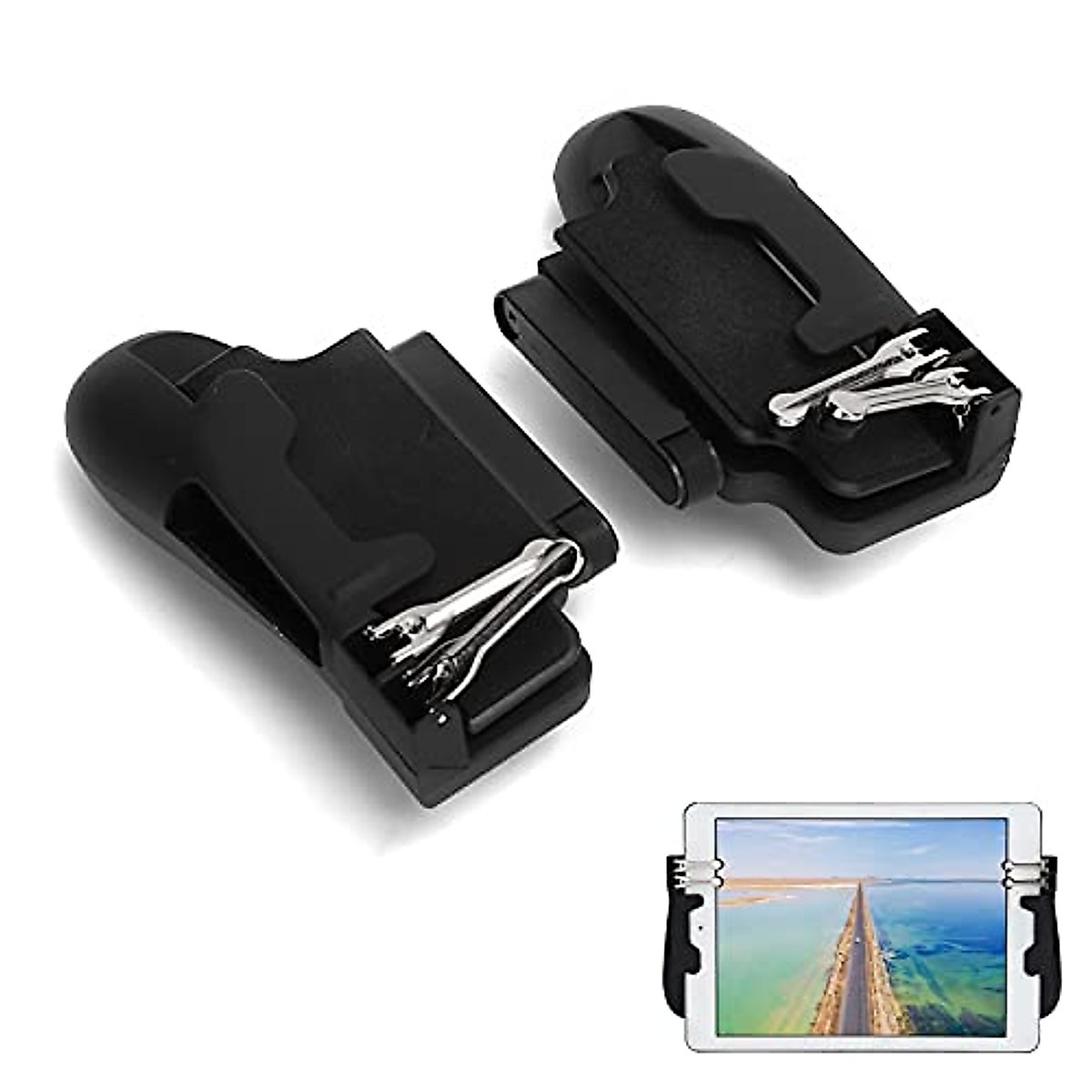 WESE 1 Pair Gamepad, Ergonomical Design Easy to Install Easy to Control 90 Degrees Rotat Joystick Tablet Game Handle for Tablets and Phones of 5.5in or Larger