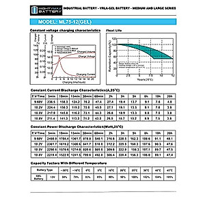 Mighty Max Battery 12V 75AH Gel Battery Replacement for Toro Pro Line 52 Lawn and Garden
