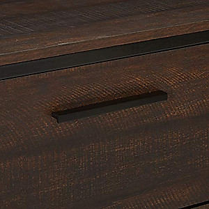 Coaster Home Furnishings Edmonton Dresser with Six Dovetail Drawers Rustic Tobacco and Dark Bronze