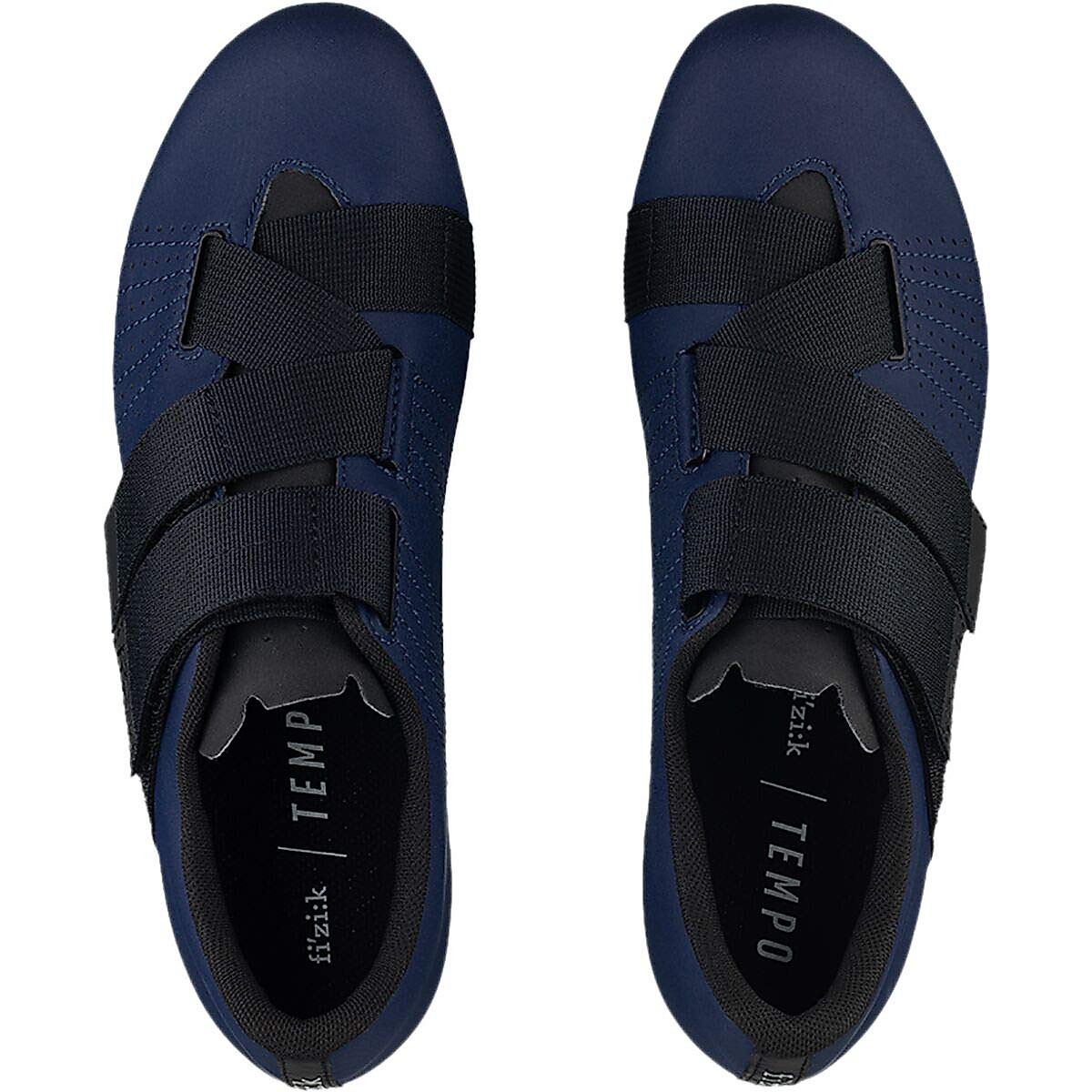 Fizik Men's Tempo R5 Powerstrap Road Cycling Shoes - Navy/Black (Navy/Black - 42.5)