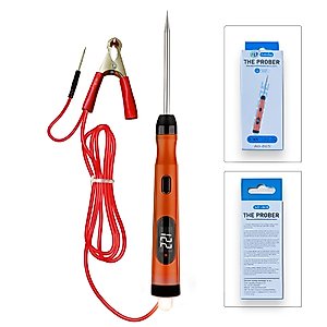 PARANNIC Test Light Automotive - 5-12-30 Volt Circuit Fuse Trailer Wiring Continuity Tester Digital LED Circuit Tester