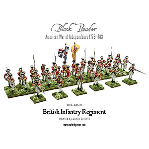 Black Powder Revolutionary British Infantry Regiment 1:56 Military Wargaming Plastic Model Kit