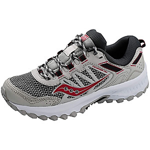 Saucony Women's Versafoam Excursion Tr13 Trail Running Shoe, Grey/Black/Burgundy, 10.5