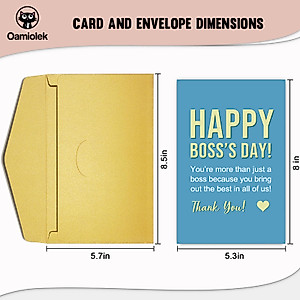 Oamiolek Boss's Day Appreciation Card, Boss Thank You Card, Happy Boss's Day Card for Boss Leader, Bring Out The Best In All Of Us