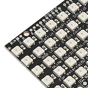 Naroote Color Light Development Board, 40 Bit WS2812B 5050 RGB LED Full Color Integrated Controller for Bars