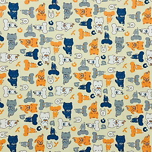 Cat Fabric Squares for Kids,Baby Girl Charm Packs for Quilting,100% Cotton Fabric 42-5" Quilt Squares for Sewing SZRUIZFZ