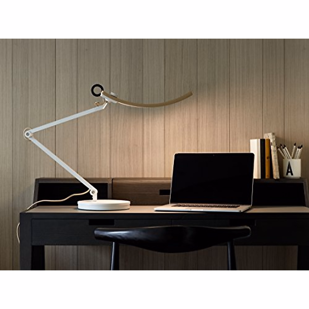 BenQ eReading LED Desk Lamp/ Task Lamp/ Swing Arm Lamp: Eye-Care, Auto-Dimming, CRI 95, 13 Color Temperatures, 35” Wide Illumination for Home Office, Bedroom, Living Room (Gold)