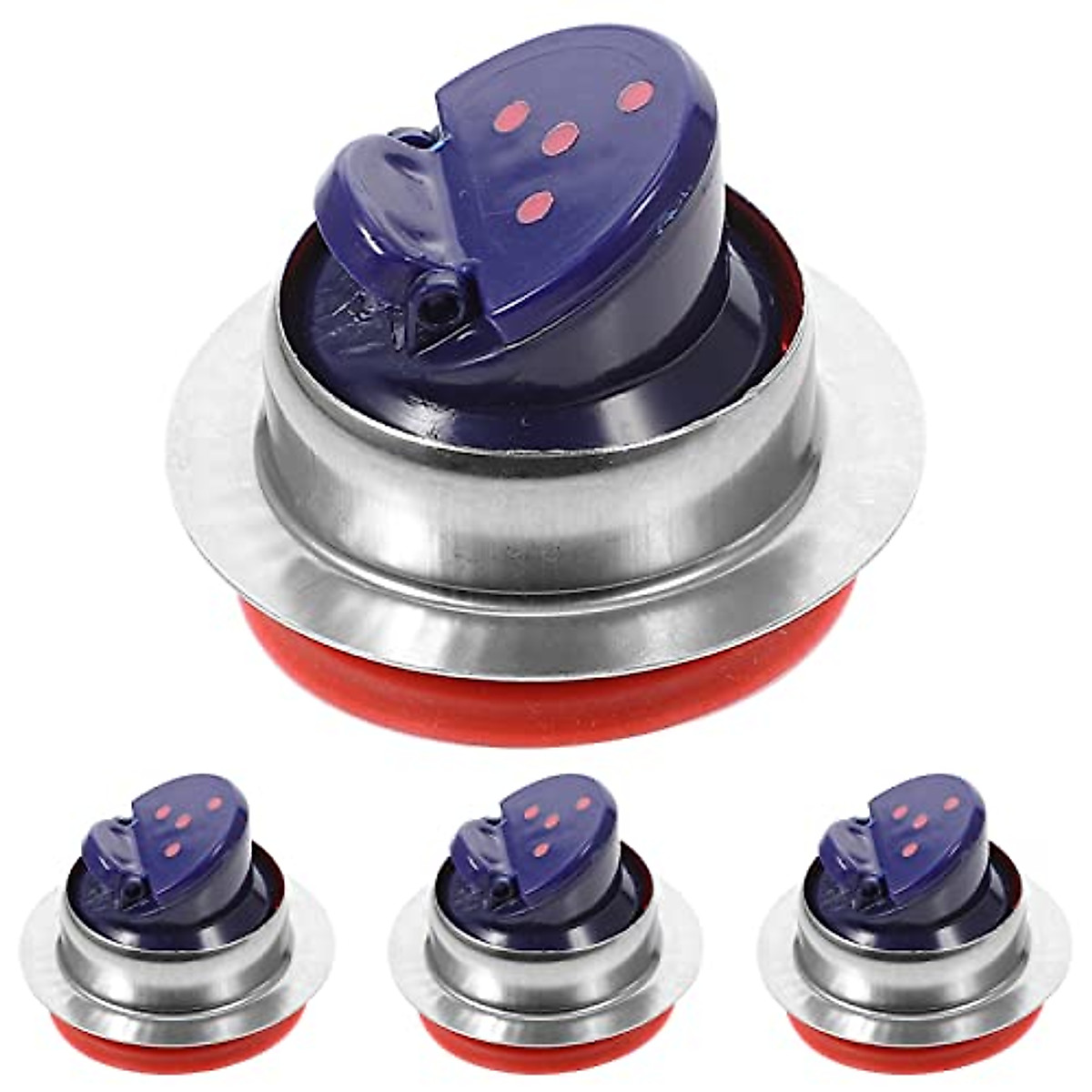 OSALADI 4 Pcs Floor Drain Odor Proof Core Drain Guard Sewer Backflow Preventer Deodorization Drain Plug Hair Stopper Hair Catcher for Kitchen Bathroom Laundry Dark Blue White