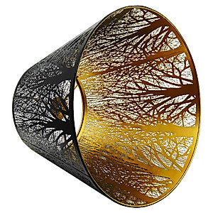 Royxen 2 Pack Metal Lamp Shades Vintage Lampshade for Table Lamp and Floor Light, Cone Trees