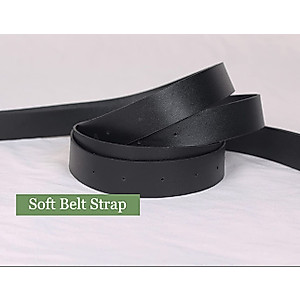 Block Garden Women Big Buckle Corset Belt Double Strap Tie Knot PU Leather Belts, 01 Black