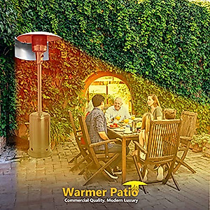 WARMER PATIO "THE WAVE" - Heat Reflector for Patio Heaters - The Market's First Commercial Quality, Directional Heat Reflector for Outdoor Patio Heaters