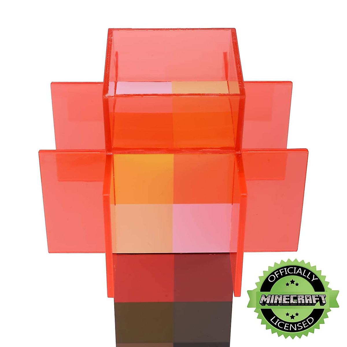 Minecraft Toys Redstone Torch 12.6 Inch LED Lamp | USB Rechargeable For Nightlight, Costume Cosplay, Roleplay