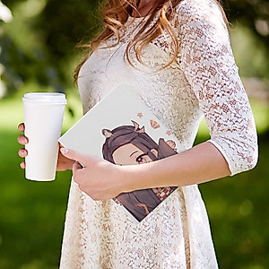 Anime Printing ​Case for iPad Air 5th Generation (2022) / iPad Air 4th (2020) 10.9 Inch with Pencil Holder, Premium Shockproof Imitation Leather Case with Auto Sleep/Wake (A)