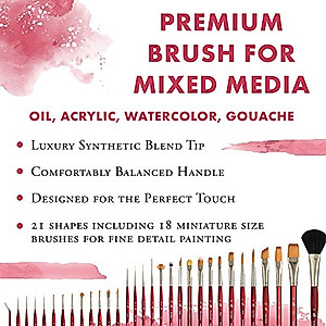 Princeton P3950LR6 Pri Velvetouch Syn Sh Long Round Size 6