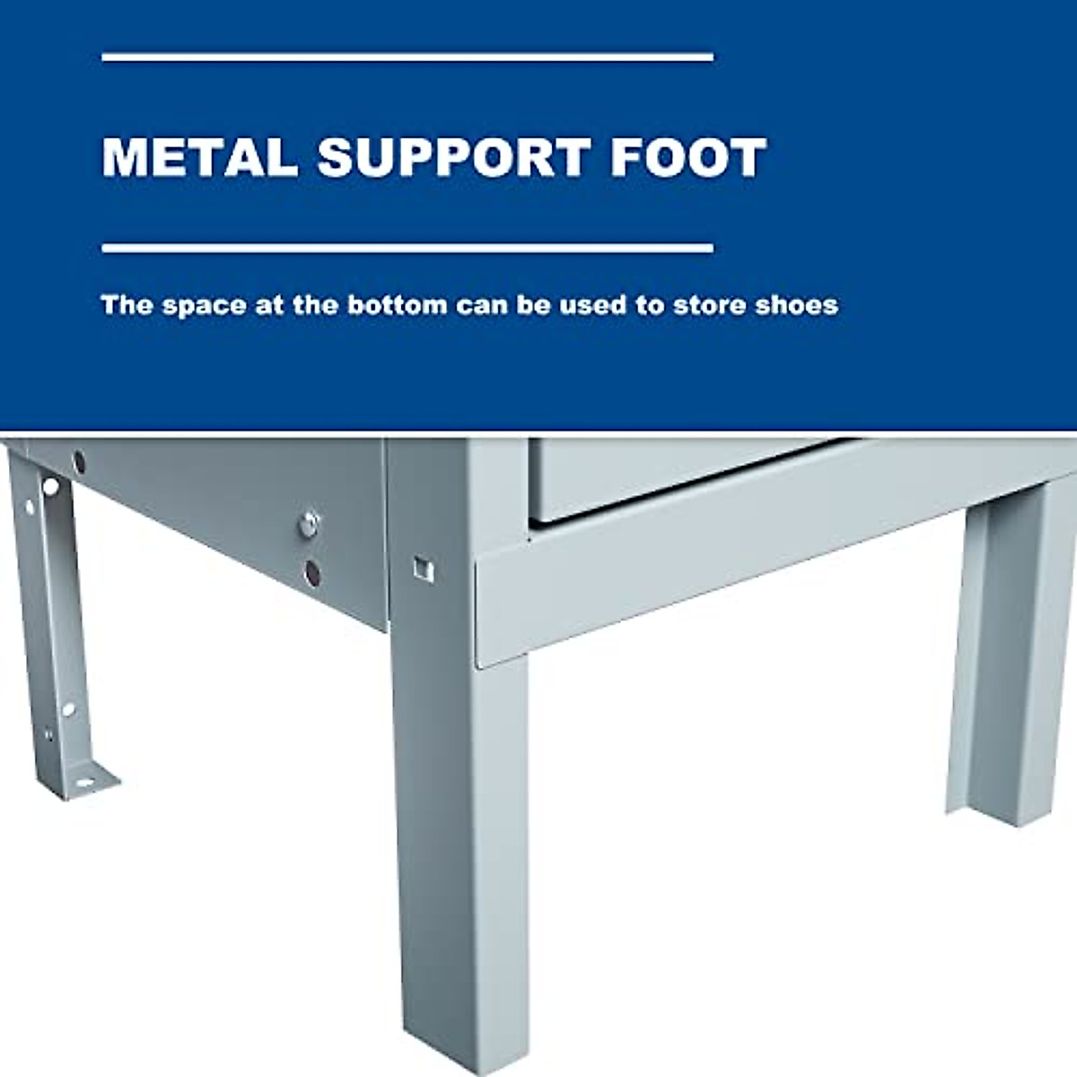 Fesbos Metal Lockers for Employees Steel Storage Locker with 2 Doors for Office School Gym Metal Storage Cabinets for Home, Office, Gym, School