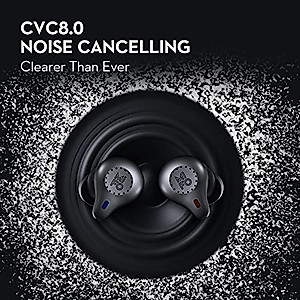 mifo O5 Gen 2 Touch Version 2023 True Wireless Earbuds with 2600mAh Charging Case Bluetooth 5.2 Sport Wireless Headphones Qualcomm CVC 8.0 Noise Cancelling IPX7 Water-Resistant Wireless Earbuds