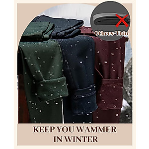 HIGHDAYS 3 Pack Leggings with Pocktes for Women - High Waist Tummy Control Soft Women's Yoga Pants for Workout Running, Black/Gray/Coffee, ONE Size