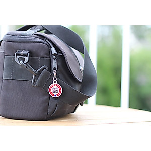 Dynotag® Web Enabled Smart Medical ID/Emergency Information Round Steel Tag - 30 mm. Includes Lobster Clasp, with DynoIQ™ & Lifetime Service.