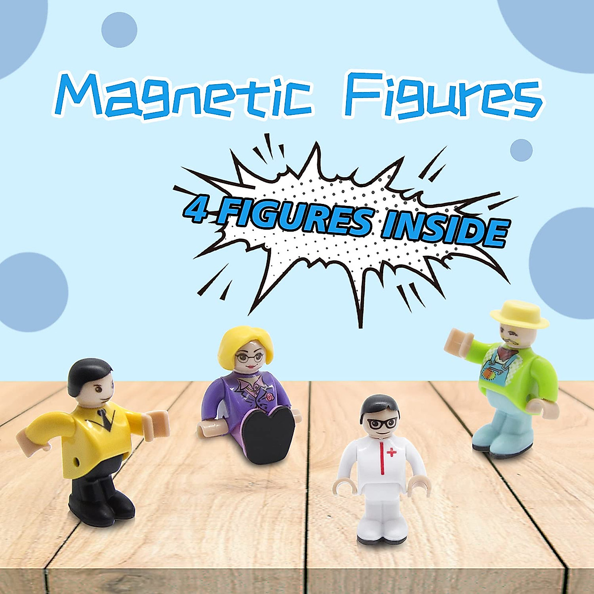 Children Hub 120pcs Magnetic Tiles Set Diamond Series - Educational 3D Magnet Building Blocks - Building Construction Toys for Kids - Upgraded Version with Strong Magnets