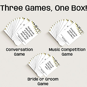 Know That Couple - Engagement Party Games for Guests with Conversation Starters, A Music Game, and a Bride or Groom Game. Includes Printables and Great for Wedding Party Decorations and Bridal Showers