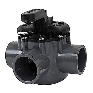 Pentair 263037 3-Way PVC 1-1/2 inch (2 inch slip outside) Pool And Spa Diverter Valve
