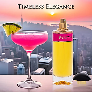 NovoGlow Party Girl for Women - Sweet Top Layer with Middle Layer of Powdery Notes & Musk - Aroma of Caramel, Vanilla & Toasted Nuts - Scent for Any Occasion - Elegant 100ml Bottle with Suede Pouch