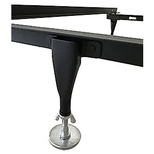 Kings Brand Furniture Adjustable 5.8" Threaded Bed Frame Riser Glide Legs (Set of 4 Glides)