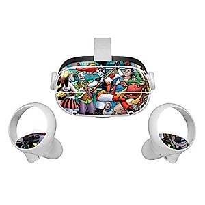 Oculus Quest II VR Headset Skin Sticker Amazing Girl Vinyl Decal for Headset and Controller