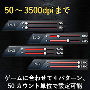 ELECOM Gaming mouse [DUX] Wired 14 button 3500dpi, Supports Hardware macro [Black] M-DUX50BK (Japan Import)