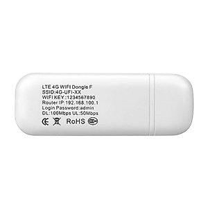 4G LTE USB Network Adapter, Hotspot Router Modem Stick, Plug and Play, Hotspot Sharing Function, Small Memory Expansion()