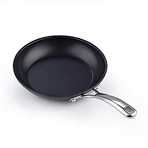 Cooks Standard Frying Omelet Pan, Classic Hard Anodized Nonstick 8-Inch/20cm Saute Skillet Egg Pan, Black