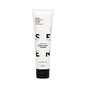 SEEN Blow-Out Creme, Fragrance Free - Non-Comedogenic & Sulfate-Free Blow Out Hair Cream- Reduces Frizz- Heat Protectant- Safe for Sensitive, Eczema & Acne Prone Skin