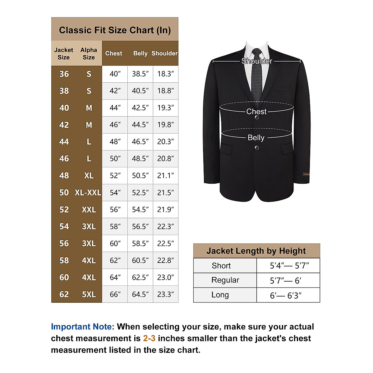 Men's Blazer Classic Fit Sport Coats Stylish 2 Button Single Breasted Stretch Sports Jacket for Business & Daily Black