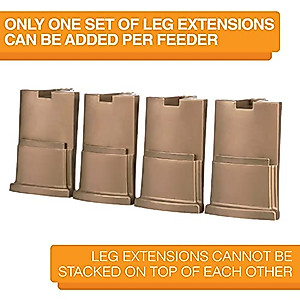 Neater Feeder Deluxe Leg Extensions - 4 Pack - Large Size (Does NOT FIT Neater Feeder Express Model ONLY FITS Neater Feeder Deluxe Large Model)