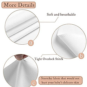 Giggle Angel Newborn Receiving Blanket Baby Girl Swaddle Blanket Photography Blanket Set with Headband or Hat (Light Pink Floral)