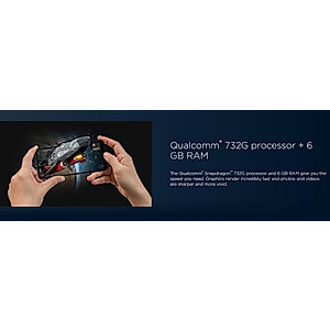 Motorola Moto G60 (128GB, 6GB) 6.8" 120Hz, 108MP Camera, Snapdragon 732, GSM Unlocked (T-Mobile, AT&T, Metro, Global) 4G LTE International Model XT2135-2 (w/Fast Car Charger, Dynamic Gray)