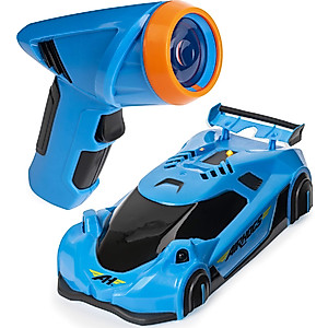 Air Hogs, Zero Gravity Light, Light-Guided Wall Racer, Wall Climbing Race Car,Blue