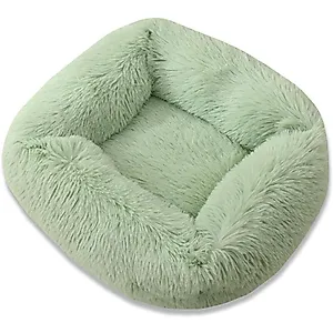 Bed Xs Size Plush Square Beds for Cats Dogs Super Soft Winter Warm Sleeping Mats for Dogs Cats 1Pcs Fruity Green