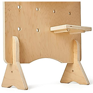 Dandelion 18 x 35 Pegboard Shelving Display, Countertop, Collapsible Design - Natural (DBMPBSM)