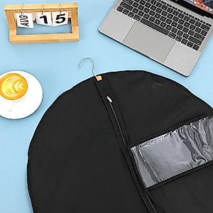 15 Pack Suit Bags Garment Bag for Men Storage 40-inch Clothes Cover with Clear Window and ID Card Holder for Suit Jacket, Skirt, Shirt and Coat