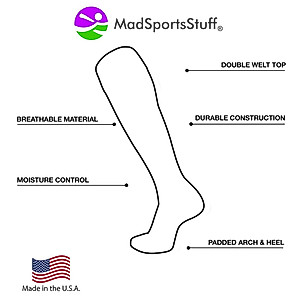 MadSportsStuff Exotic Leopard Over the Calf Socks (Neon Leopard, Small)