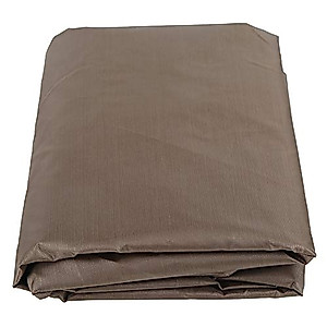 Boquite Valentine's Day Carnival Swing Seat Cushion Cover Set, Courtyard Garden Swing Hammock 3‑Seat Cushion Cover Waterproof Fabric Protection Cushion 59.1 x 19.7 x 3.9in(Brown)