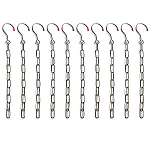 FANWU 10 Pack Magic Space Saving Hangers for Clothes, Metal Closet Hangers Organizer Chains for Closet Wardrobe Closet Organization Closet System, Essentials Hangers Chain for College Dorm Room