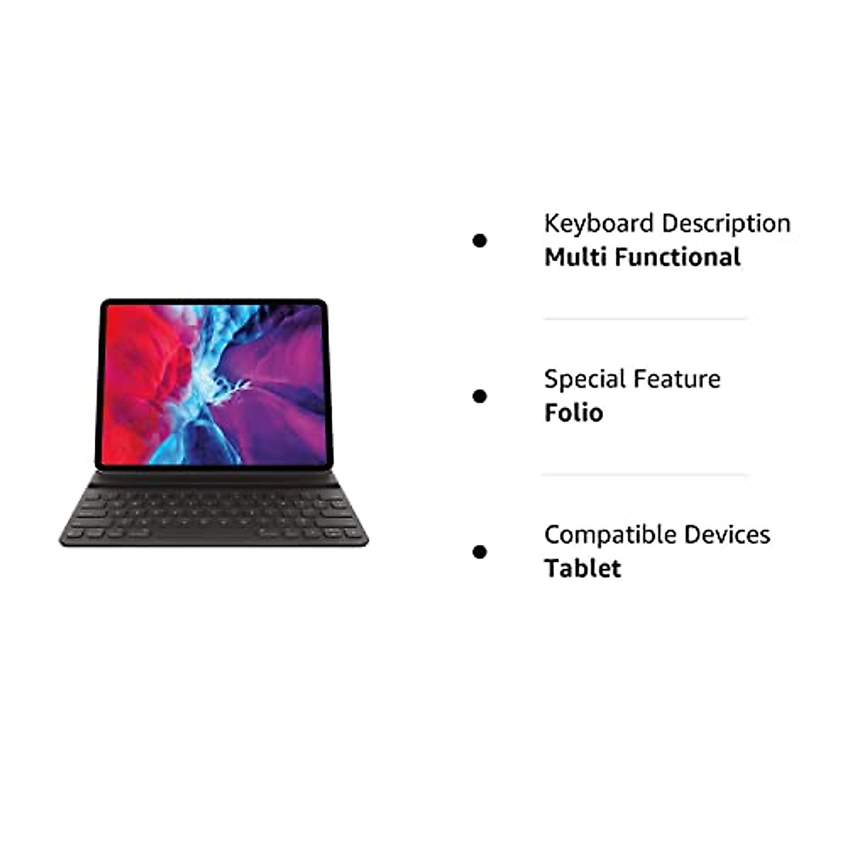 Apple Smart Keyboard Folio (for 12.9-inch iPad Pro - 4th Generation) - US English (Renewed)