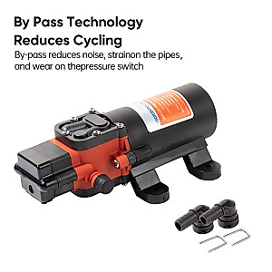 Electric Submersible Pump Diaphragm Pump 40 PSI 24V Marine Water Pump Boat Shower Toilet Accessories Sump Pump