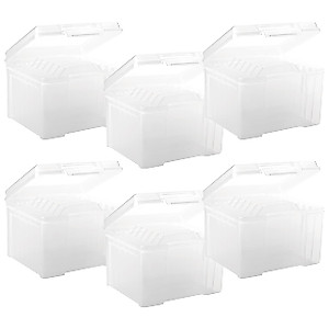 Greeting Card & Craft Keeper by Simply Tidy - Acid Free Storage Organizer for Cards, Pictures, Envelopes, and Arts & Crafts - Bulk 6 Pack